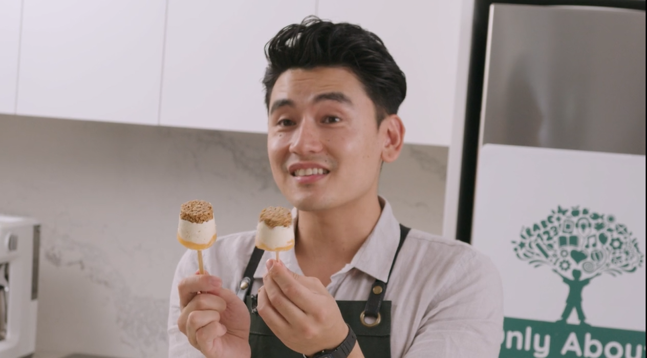 MasterChef Tommy Pham's Banana Cheesecake Popsicles | Only About Children
